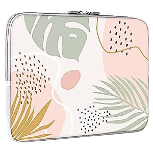 iCasso 13-13.3 inch Laptop Sleeve Bag, Waterproof Shock Resistant Neoprene Notebook Protective Bag Carrying Case Compatible MacBook Pro/MacBook Air - Morandi