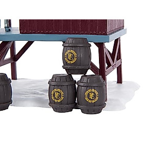 Lionel The Polar Express, Electric O Gauge Model Train Accessories, Barrel Shed (Non-Illuminated, Plastic Barrels, GL)
