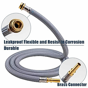 Kitchen Faucet Hose for Hansgrohe Replacement Parts 95507000, Pull out and Down Hose for Kitchen Faucet Sink Hose Attachment 95506000 for faucet Sprayer, 59inch