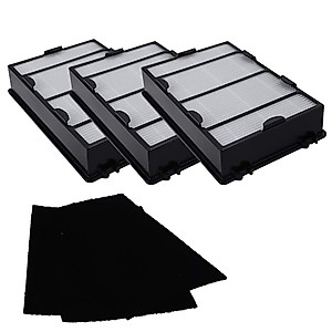 3 Packs HAPF600 Air Filter Replacement + 3 Packs Carbon Filter Replacement for Holmes Hapf600 Filter B HAP615 HAP625 HAP650 HAPF600D-U2