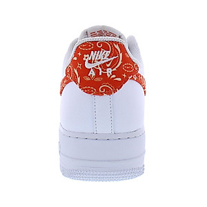 Nike Women's Air Force 1 Low Shoe, White/Rush Orange-white, 7.5