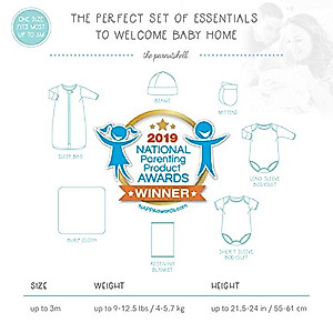 The Peanutshell Newborn Layette Gift Set for Baby Girls - 23 Piece Newborn Girl Clothes & Accessories Set - Fits Newborn to 3 Months - Floral