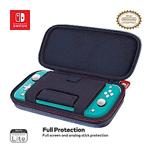Game Traveler Nintendo Switch Lite Case - Switch Lite Carrying Case for Switch Lite, Hard Travel Case, Adjustable Viewing Stand, Bonus Game Case & Deluxe Carry Handle, Licensed Nintendo Game case