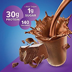 Pure Protein Chocolate Protein Shake, 30g Complete Protein, Ready to Drink and Keto-Friendly, Vitamins A, C, D, and E plus Zinc to Support Immune Health, 11oz Bottles, 12 Pack