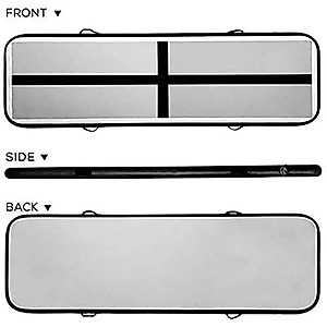 Lolicute Air Inflatab Track Mats 13ft Inflatable Air Gymnastics Mat Training Mats with Electric Pump for for Home Use Yoga/Training/Gym/Tumble/Water