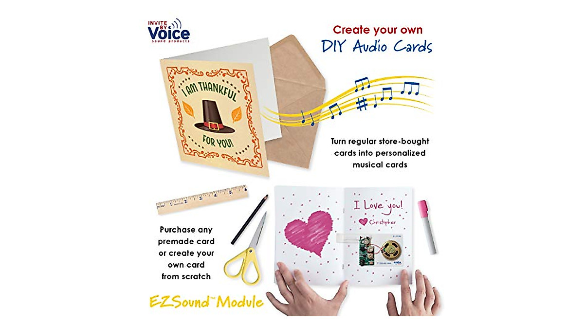 EZSound Module for DIY Audio Cards – Record 120 Secs of Clear Sound