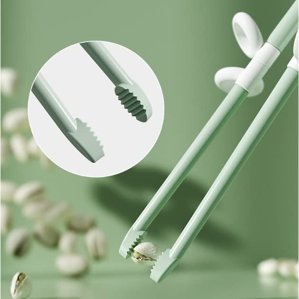 Dinosaur Training Chopsticks - Pairs Beginners Kids Chopsticks, Training Chopsticks for Kids, Reusable Chopsticks Learning Chopstick Helper, Pink, Green, Blue, Dishwasher Safe