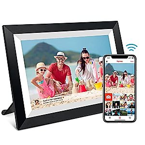 FRAMEO 10.1 Inch Smart WiFi Digital Photo Frame 1280x800 IPS LCD Touch Screen, Auto-Rotate Portrait and Landscape, Built in 16GB Memory, Share Moments Instantly via Frameo App from Anywhere