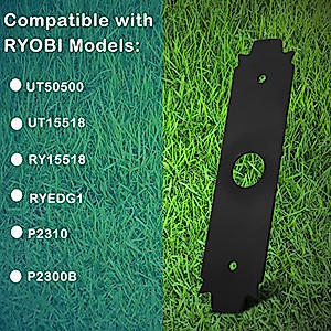 Edger Blade 8" AC04215 Edger Steel Serrated Blad 1" Center Hole Compatible with Ryobi Expand-It Edger Attachment, Fits Edgers Models UT50500, UT15518, RY15518, RYEDG11, P2310 and P2300B - 3 Packs