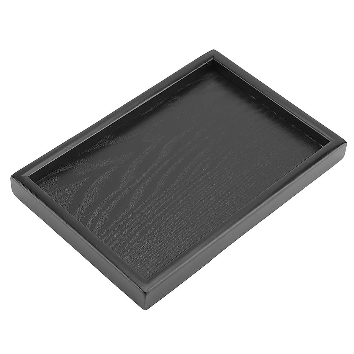 Wood Serving Tray, Ottoman Tray Extra Large Black Walnut Trays Square Wooden Solid for Oversized Home Breakfast in Bed Tea Coffee(22cm*15cm)
