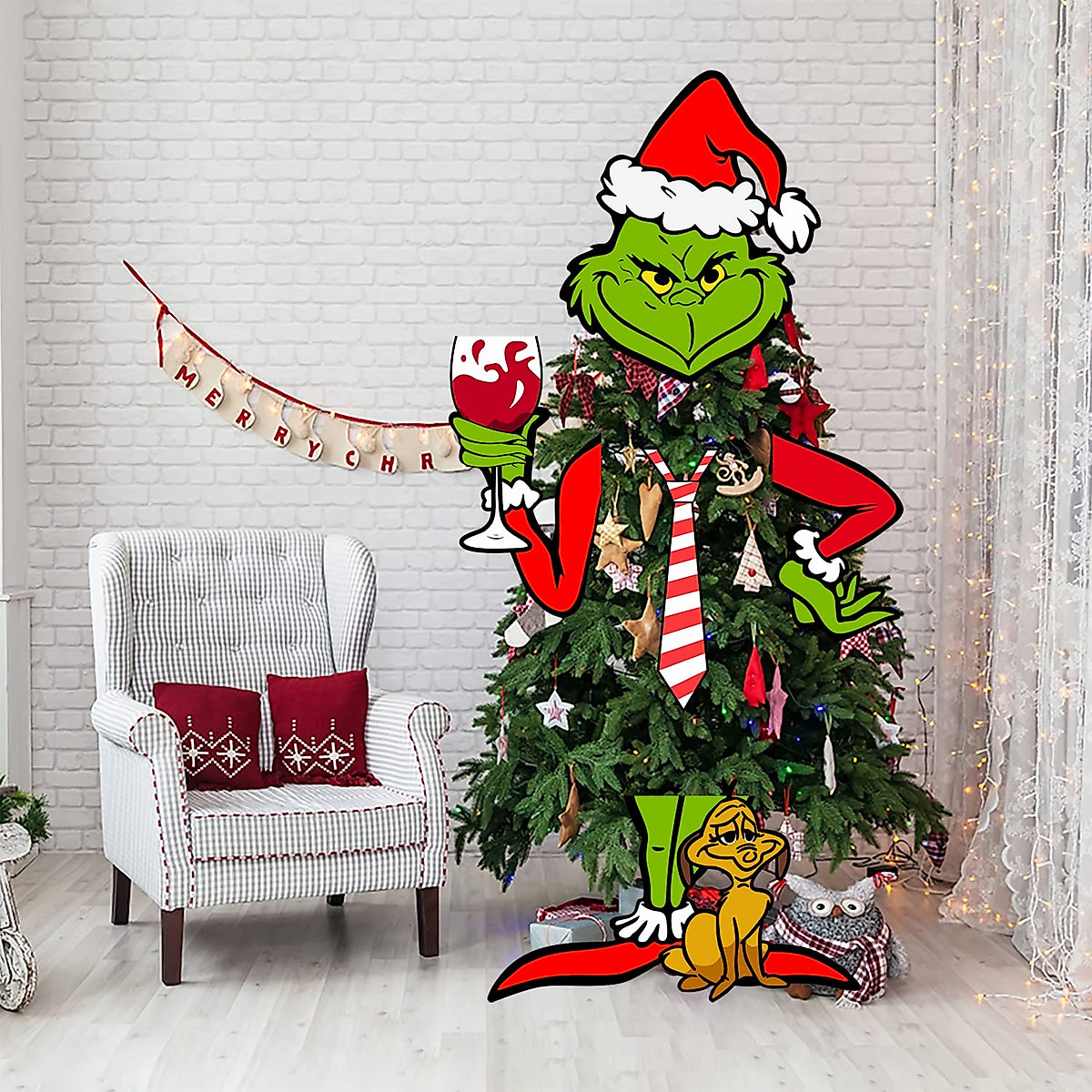 Christmas Tree Topper, Christmas Decorations for Xmas Tree, Christmas Tree Decor for Funny Christmas Themed Party Supplies