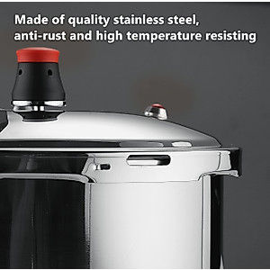 1.85Gal Thickened Stainless Steel Pressure Canner with Release Valve Canning Cooker Pot Stove Top Instant Fast Cooking Compatible with Gas & Induction Cooker 7Liter suitable for 6-8person