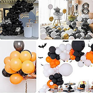 100Pcs Black Party Latex Balloons, 18"+12"+10"+5" Black Balloons Arch Kit as Birthday Party Balloons Gender Reveal Balloons Baby Shower Balloons Wedding Anniversary Bridal Shower Party Decorations