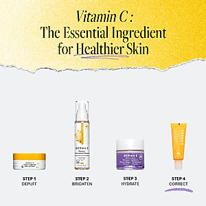 Derma E Vitamin C No Dark Circles Perfecting Eye Cream – Color Correcting Vitamin C with Turmeric and Caffeine for Fine Lines and Under Eye Puffiness, 0.5 Oz