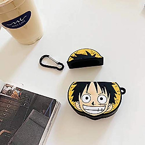 Used forAirpods 1&2 Charging Case Cover , Cute Cartoon Anime AirPods Case ,Silicone Airpods Cover with Keychain (Lufi)
