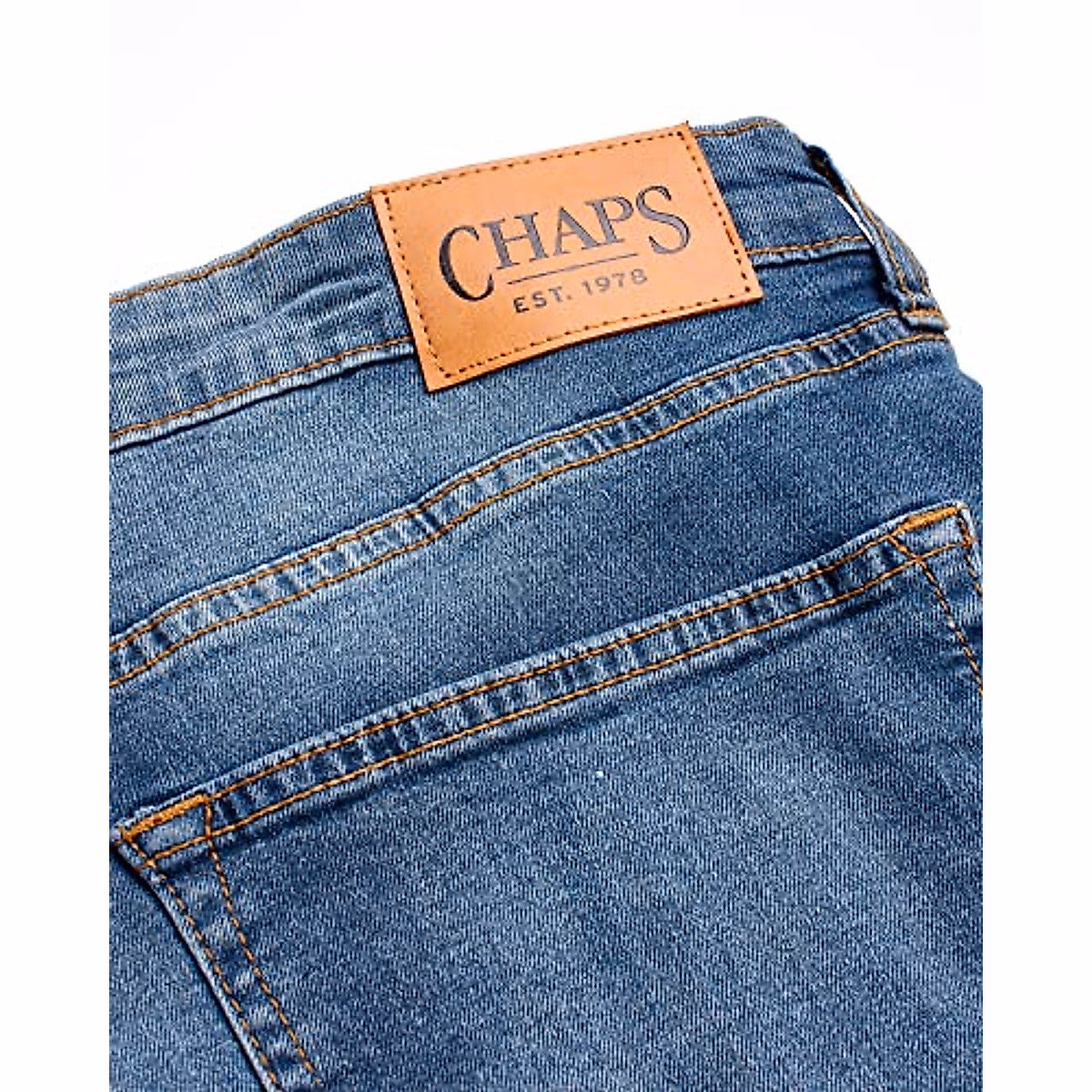 Chaps Men's Relaxed Fit Jeans - Comfort Stretch Denim Jeans - Classic Fit Jeans for Men, Size 36W x 32L, Armour Wash