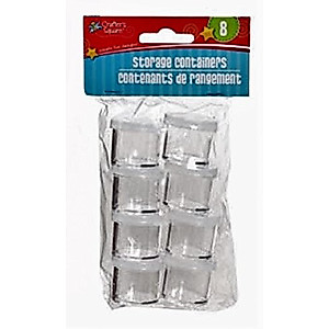 Mini Storage Containers for Arts and Crafts, 3-pk Set (1 x 1 Inches)