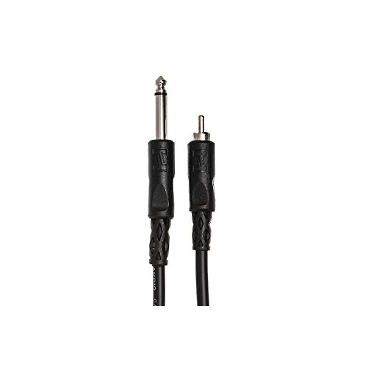 Hosa CPR-110 1/4" TS to RCA Unbalanced Interconnect Cable, 10 Feet