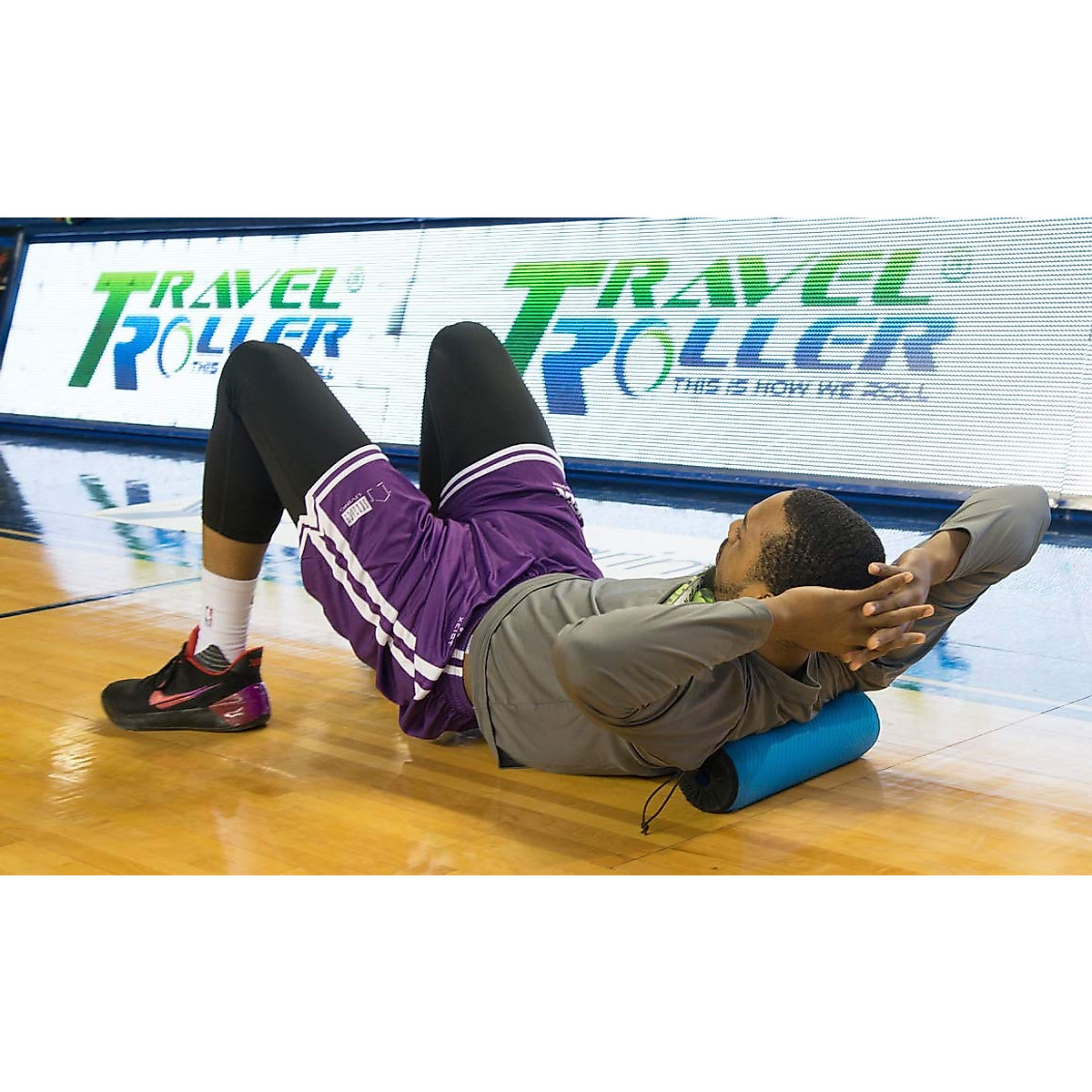Travel Roller 4.3 Original Foam Roller - Blue, Includes Exersice poster and Free online Instructions