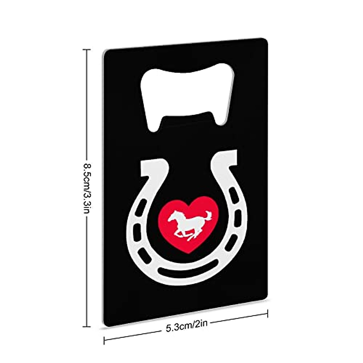 Horse Horseshoe Heart Credit Card Bottle Opener Stainless Steel Flat Beer Wine Bottle Opener for Party Wedding Favor