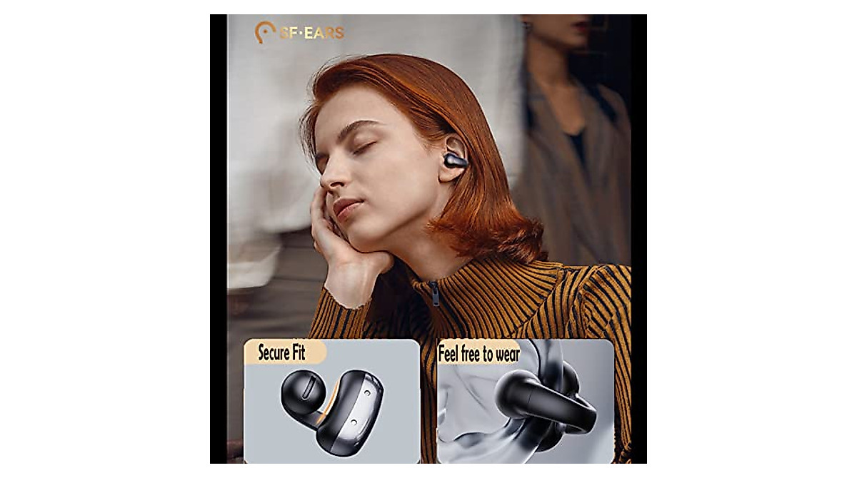 Open Ear Bone Conduction Earbuds - Safe, Comfortable Wireless Audio