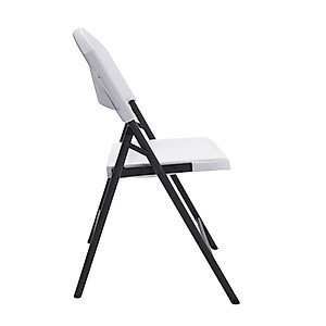 Lifetime Products Contoured Folding Chair, White