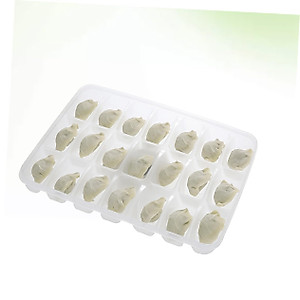 NAMOARLY 1pc Dumpling Container Food Container Dumpling Storing Divider Case Dumpling Organizer Dumpling Holder Fresh Keeper Produce Saver Containers Ice Cube Tray Ice Mold Tray