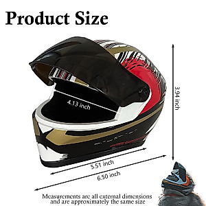 GSYUWIH Pet Motorcycle Helmet,Lightweight and Delicate Puppy Cat Motorcycle Headwear,Portable Pet Head Jewelry for Adult Cats and Puppies Racing Fans Collect Small Gifts