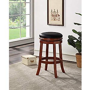 Boraam Backless Bar Height Stool, 29-Inch, Cherry