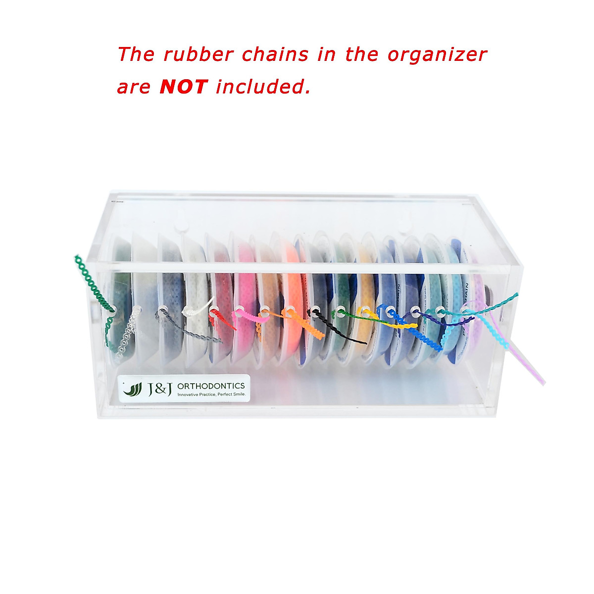 J&J Ortho Orthodontic Elastic Power Chain Dispenser Reel Box with Lid