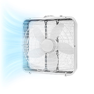 Comfort Zone CZ200A 20" 3-Speed Box Fan for Full-Force Air Circulation