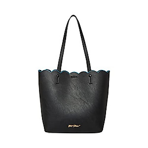 Betsey Johnson Scalloped Tote, Black