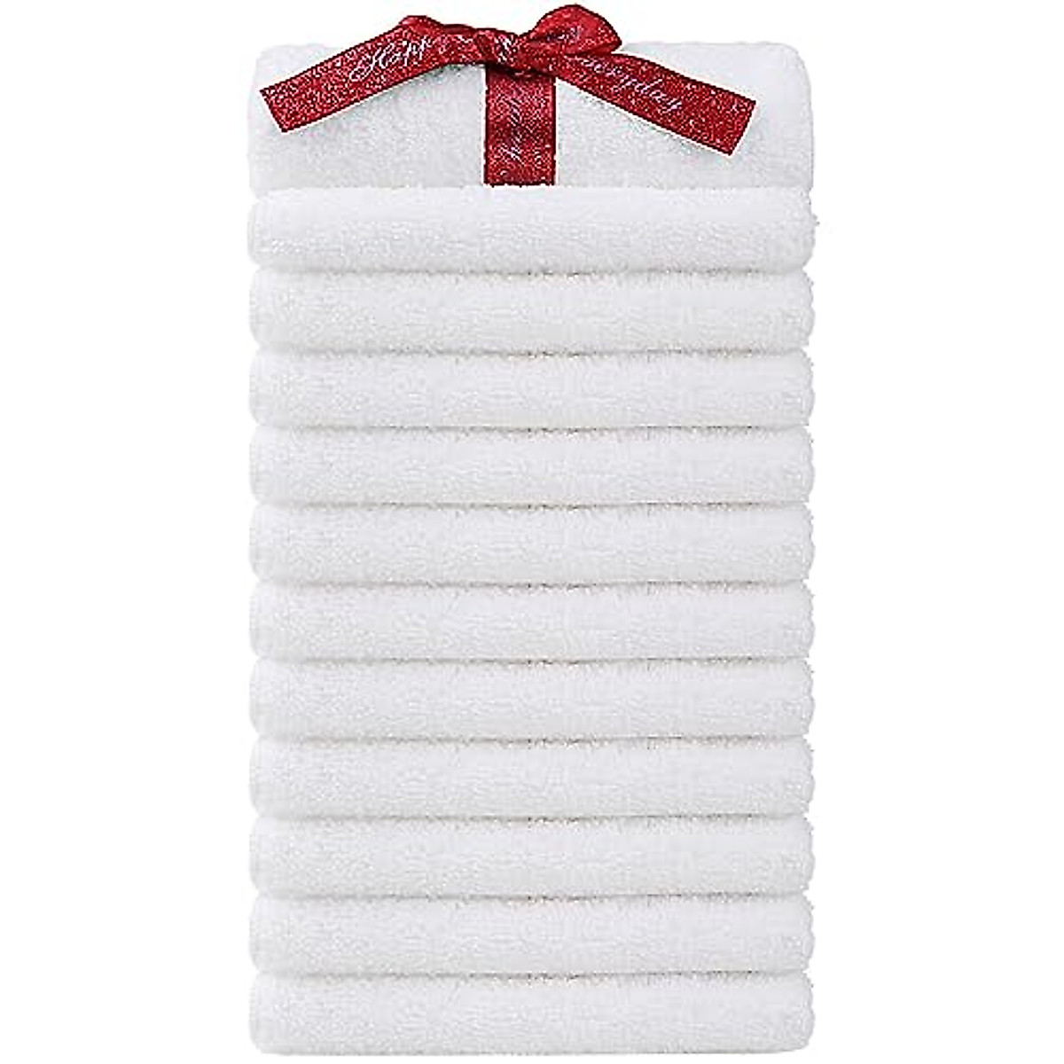 HOMEXCEL White Hand Towels for Bathroom 12 Pack, Highly Absorbent Microfiber Hand Towel, Multipurpose Gym Towels Camping Towels Spa Towels Hotel Towels, Soft and Quick Drying Hand Towel 15 x 25 inches