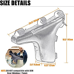 Hutexico 2 Pack for Kawasaki Teryx KRX 1000 UTV Roll Bar Triangle Storage Bag, Double Zipper Side by Side Bags Roll Bar Gear Bag, Compatible 2020-2024 Models (Black x2)