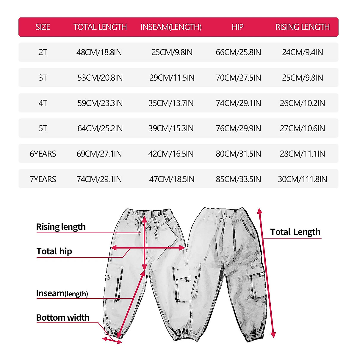 MINI PANDA Toddler Pants, Black Pants Toddler Boys or Girls, Little Boy Pants 2-Pieces (3T, Black,Green)