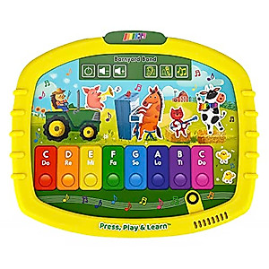 John Deere Kids Early Learning Activity Tablet - Read, Play, Press & Learn Electronic Activity Pad Reader With Removable Cards for Toddlers, ... & Answer Activity Desk (Press, Play & Learn)