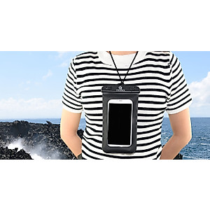 Freegrace Premium Waterproof Pouch Set with Neck Strap - Best Way to Keep Your Phone and Valuables Dry and Safe - Perfect for Boating Swimming Snorkeling Kayaking Beach Water Parks(Phone Case 2 Pack)