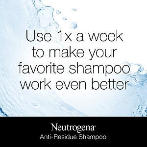 Neutrogena Anti-Residue Clarifying Shampoo, Gentle Non-Irritating Clarifying Shampoo to Remove Hair Build-Up & Residue, 6 fl. oz