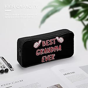 Best Grandma Ever Pencil Case Stationery Pen Pouch Portable Makeup Storage Bag Organizer Gift