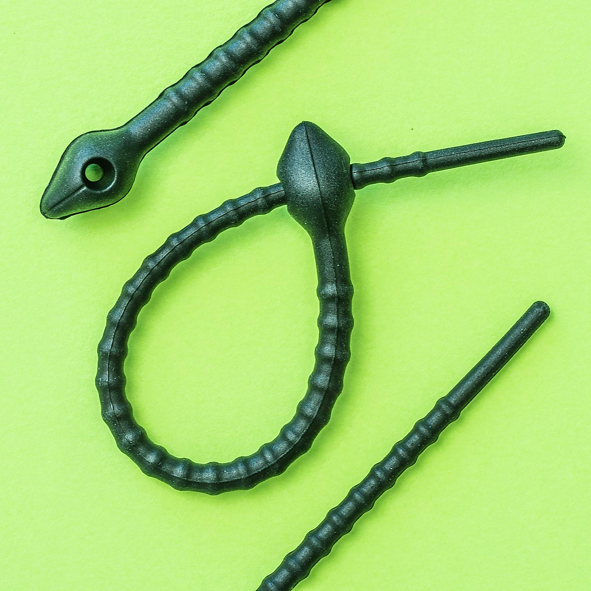 Simplifi It Black Silicone Rubber Twist Ties (24 PC.) - SI-SRT24B