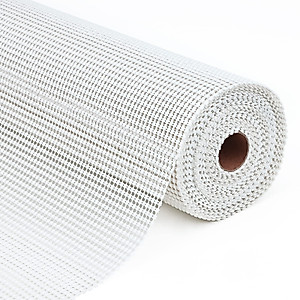 BAKHUK Grip Shelf Liner, Non-Adhesive 12 Inch x 25 Feet Cabinet Liner Durable Organization Liners for Kitchen Cabinets Drawers Cupboards Bathroom Storage Shelves (White)