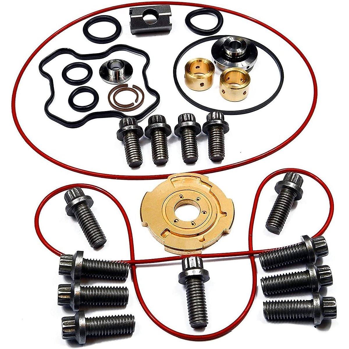 1994-2003 Ford 7.3L Powerstroke Turbo Upgraded Rebuild Kit 360° Thrust for Garrett GTP38 & TP38 | Installation Instructions Included