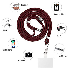 Shantime Infinix Hot 10 Play Case + Universal Mobile Phone Lanyards, Neck/Crossbody Soft Strap Silicone TPU Cover Bumper Shell for Infinix Smart 5 India (6.82”)