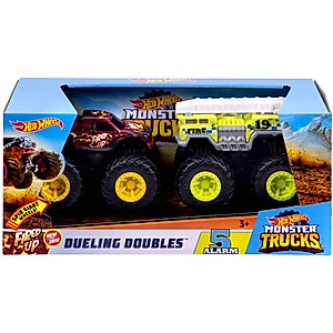 Hot Wheels Monster Trucks Dueling Doubles - Fired Up & 5 Alarm