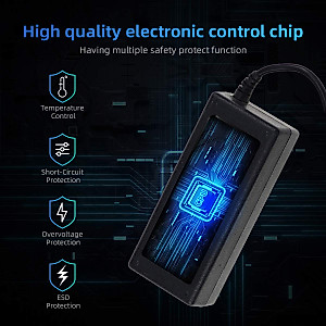 19V 48W Power Adapter for LG Monitors 24M47H-P, 24MP55HQ, 19", 22", 24" Displays and Samsung 32" TVs J5003, J5205, UN32J4000, UN32J5205, A4819-FDY Power Supply Cord (6.5mm * 4.4mm).