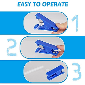2Pcs blue Rubber Hose Cutter PTFE Plastic Tubing Cutter Hose Tube Cutter Tool, Pipe Cutter Pipe Accurate Tube Cutting Tool for Tubing Notcher Nylon PVC PU Tube and Hose Cut Up to 3/4 Inch OD Tube