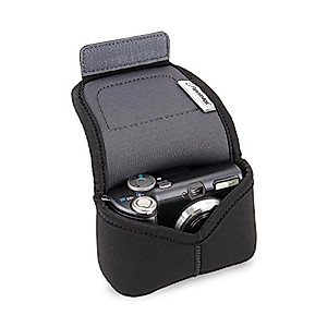 USA Gear Digital Camera Case for Panasonic Lumix DMC-ZS100/TZ100, DMC-LX100/LX10/, DC-ZS70 and More - Compact Camera Sleeve with Padded Protective Neoprene Design - Small Accessory Pocket