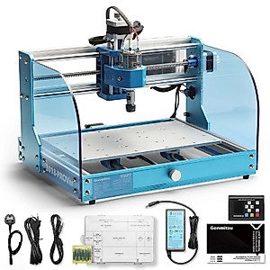 Genmitsu 3018-PROVer V2 Upgraded Desktop CNC Router Machine with GRBL Offline Control, Limit Switches & Emergency-Stop, XYZ Effective Working Area 284 x 180 x 40mm (11.2 x 7.1 x 1.6 inches)