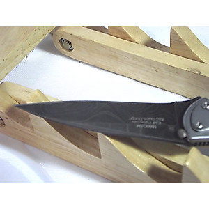 Kershaw Damascus Steel Leek Assisted Opening Stainless Handles