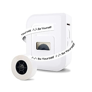 vretti Label Maker Machine with Tape, Portable Bluetooth Label Maker, Wireless Mini Sticker Printer for Office Home Organization Storage Multiple Templates Font Icon Inkless Rechargeable